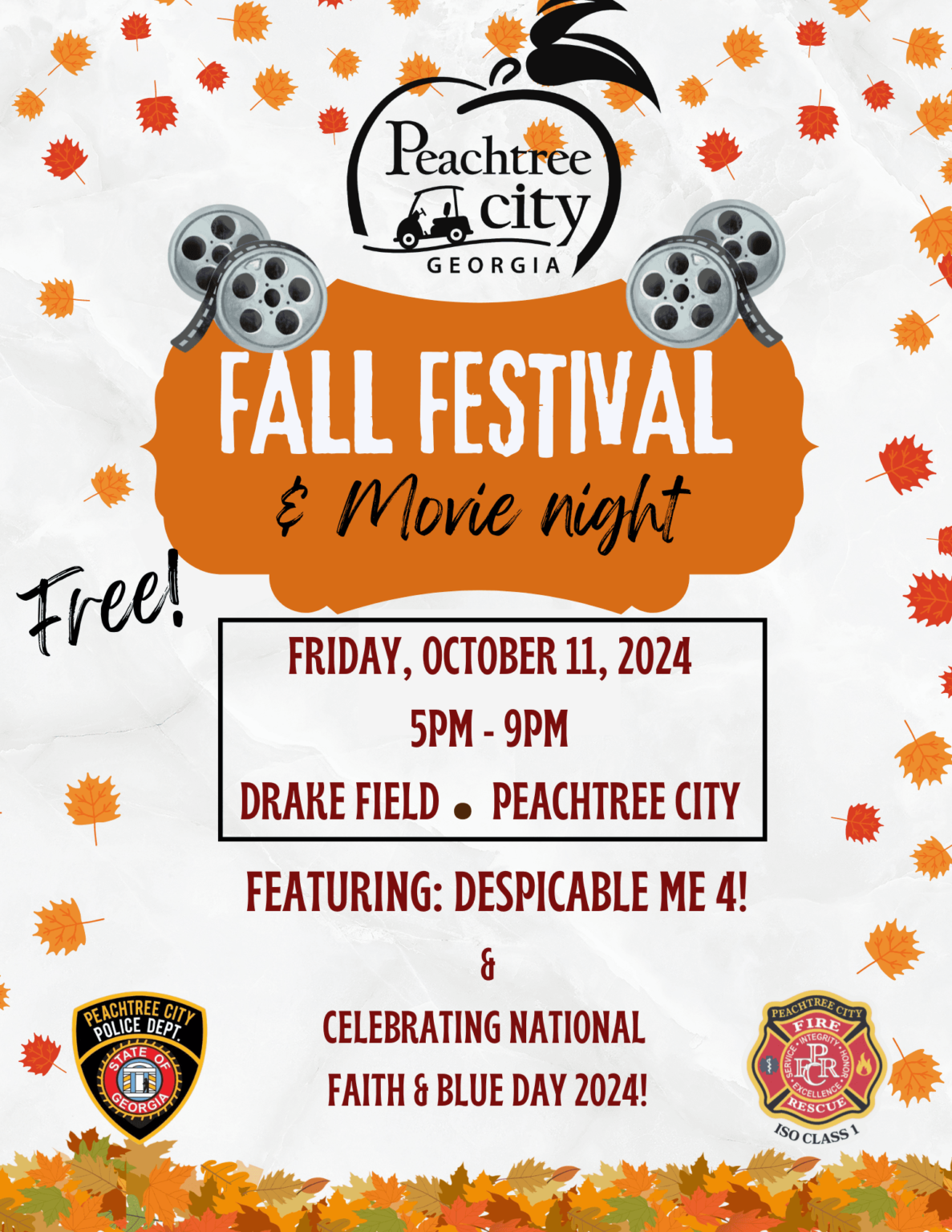 FREE: Peachtree City Fall Festival & Family Movie Night this Friday ...