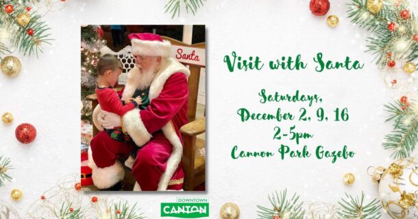 FREE photos with Santa in downtown Canton on Saturdays in December ...