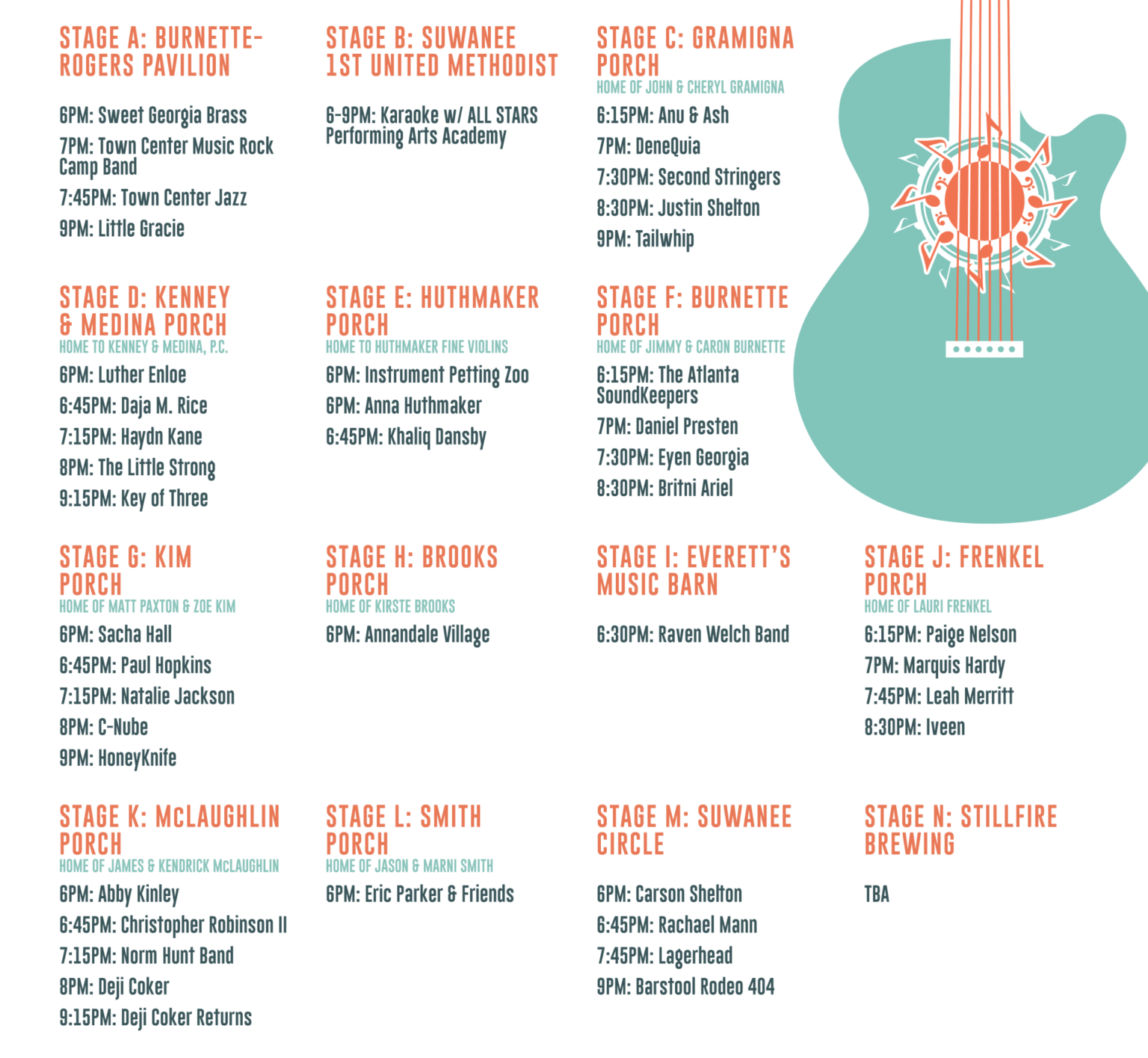Suwanee Summer Porch Jam: Stroll thru Old Town and listen to tunes ...
