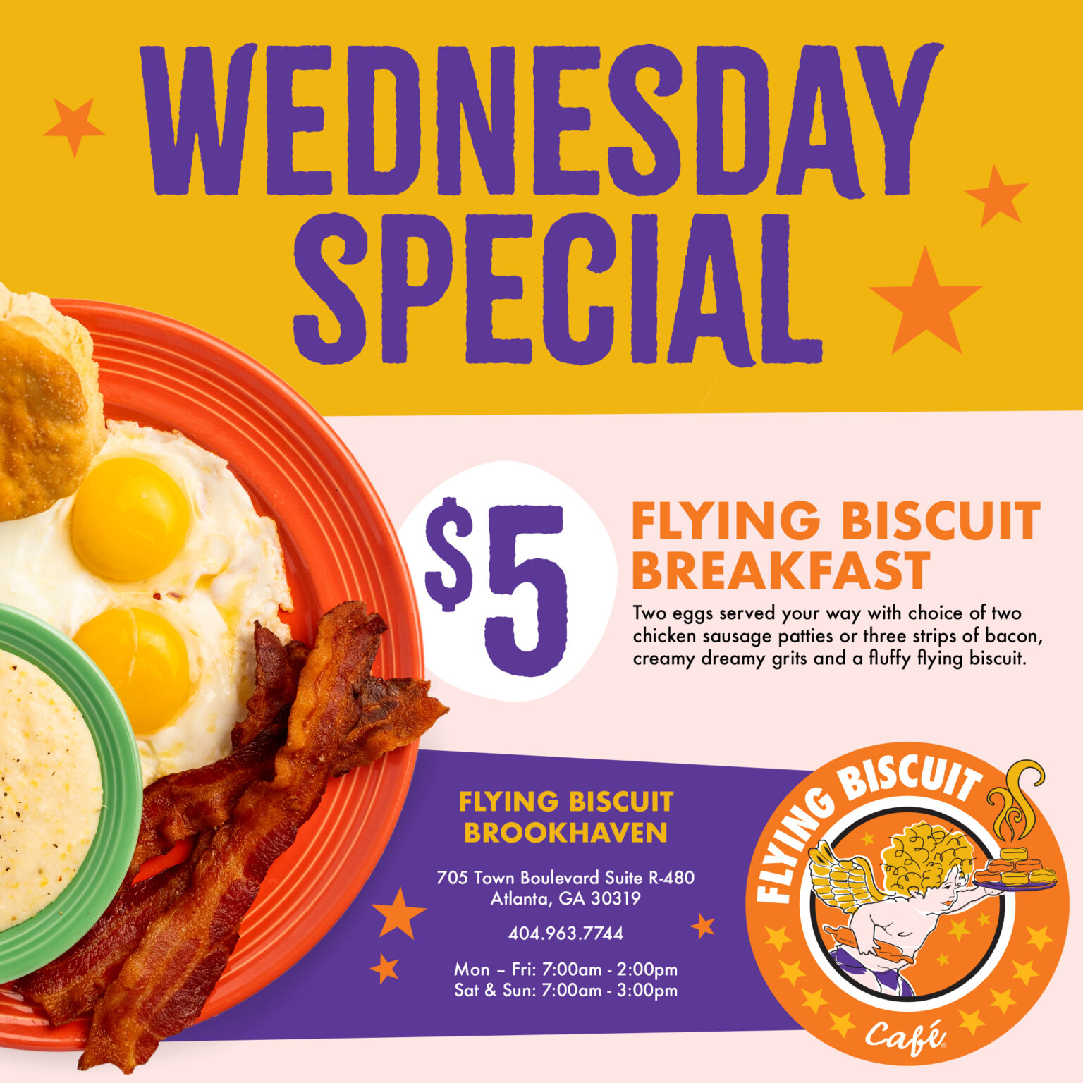 Flying Biscuit Cafe: Get the High Flyer Breakfast for just $5 on ...