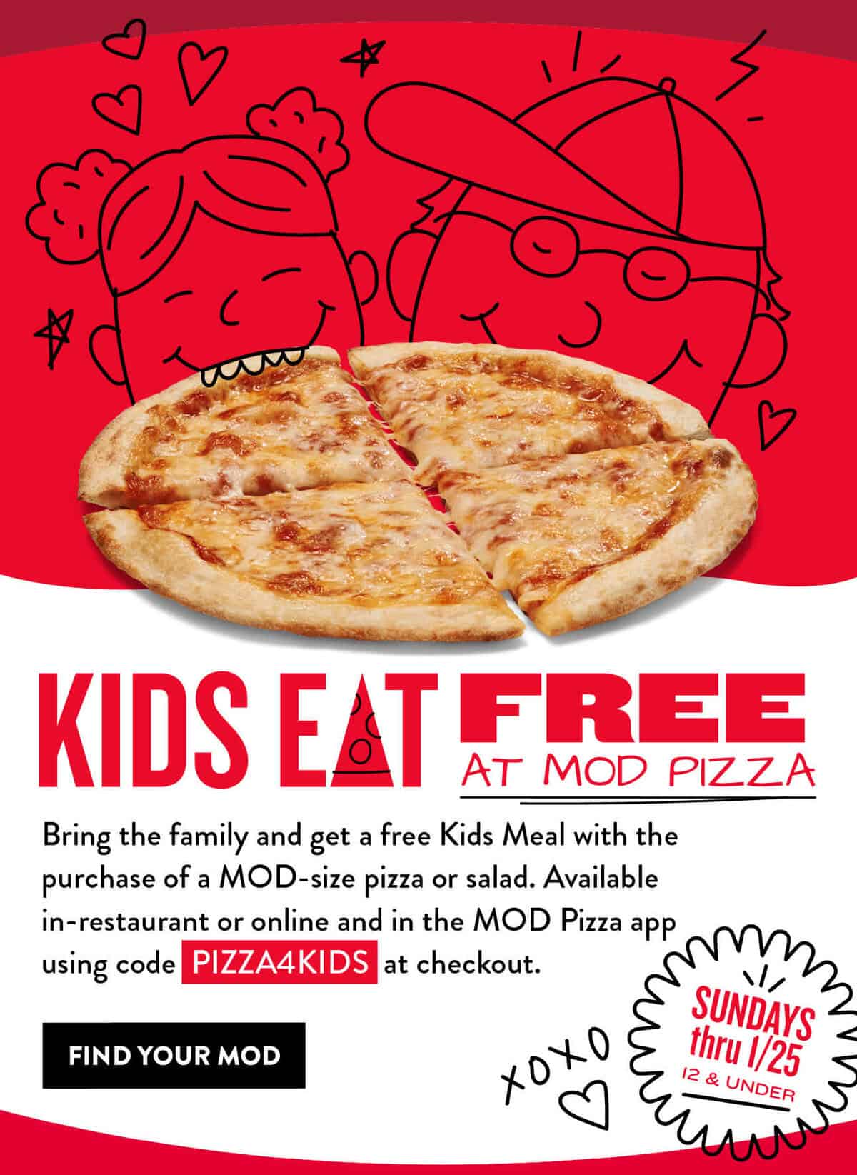 MOD Pizza: Kids eat free on Sundays, with adult meal purchase - Atlanta ...